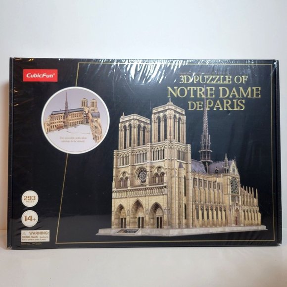 CubicFun | Toys | New Sealed 3d Puzzle Notre Dame De Paris With ...
